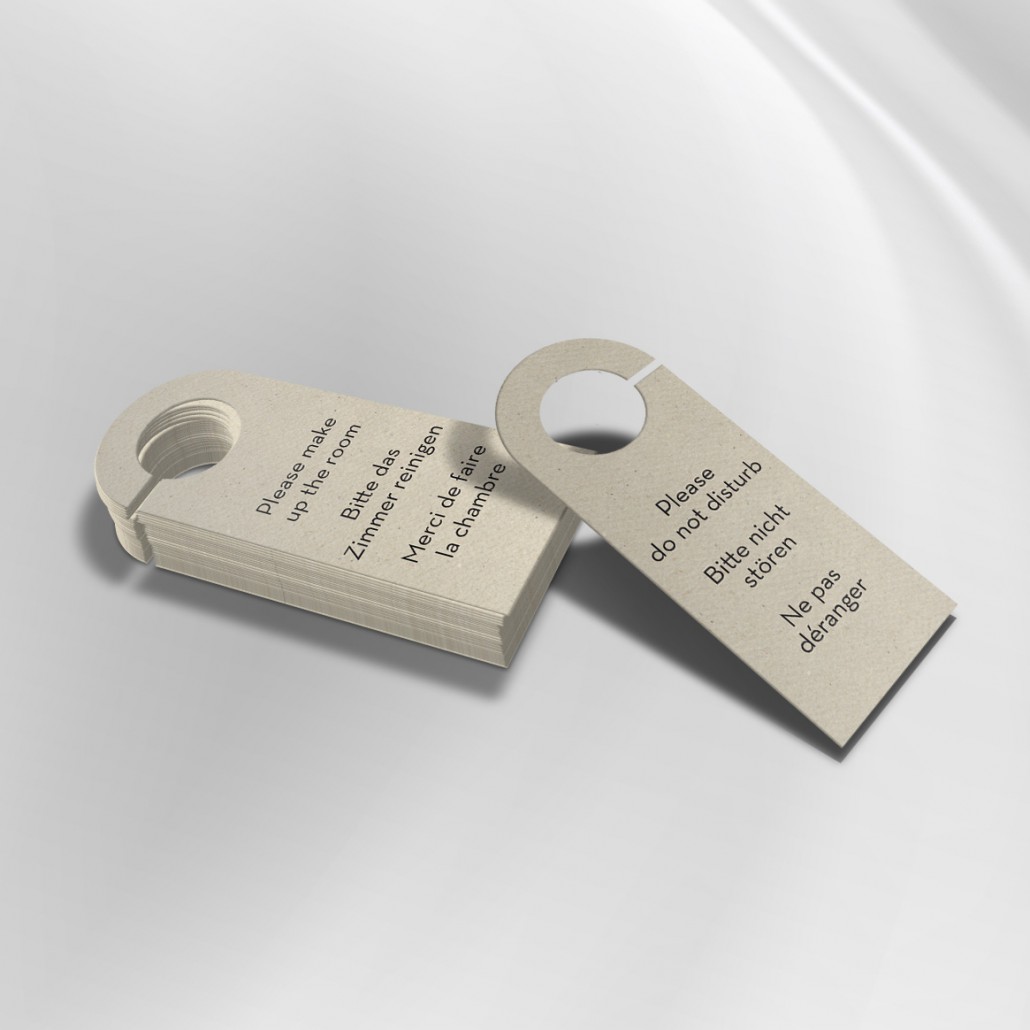 Ready to ship door hanger (number 5) – Hotel printing supply