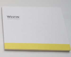 Westin hotel notepads – Hotel printing supply