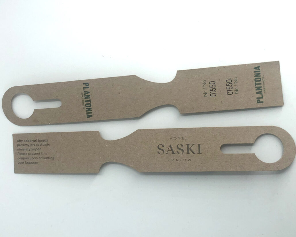 Eco-friendly hotel luggage tags 2 – Hotel printing supply