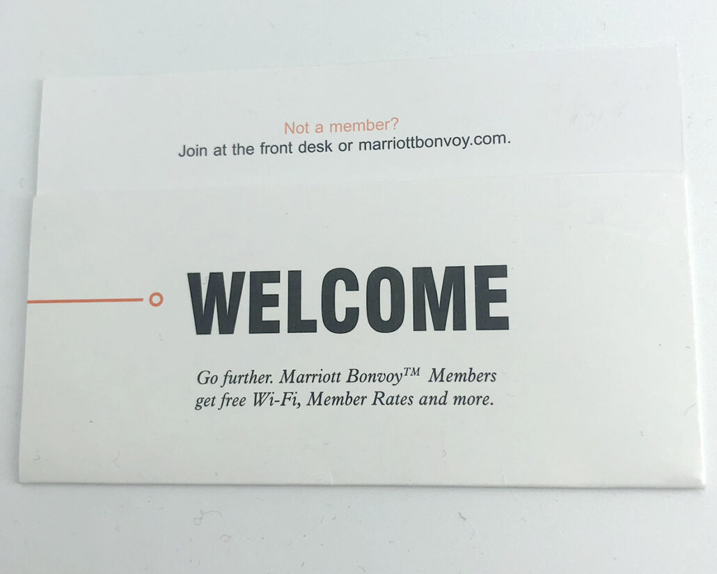 Keycard holder Marriott Bonvoy™ Welcome Key Packet – EN – Hotel ...