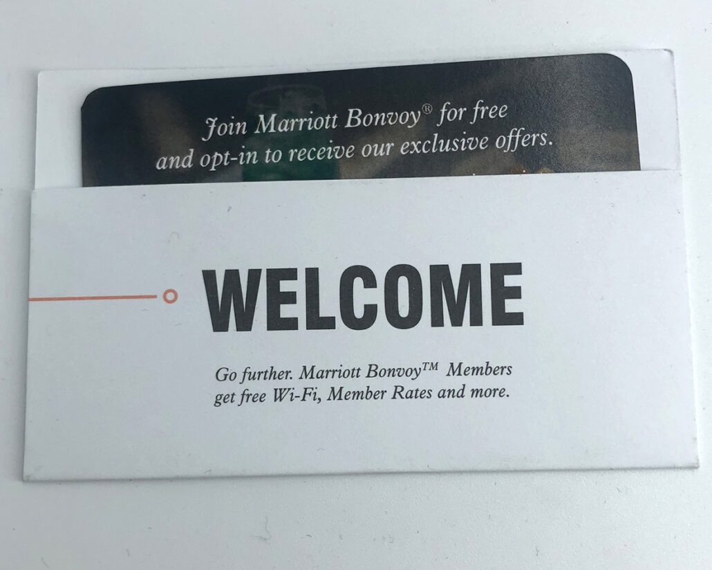 Keycard holder Marriott Bonvoy™ Welcome Key Packet – EN – Hotel ...