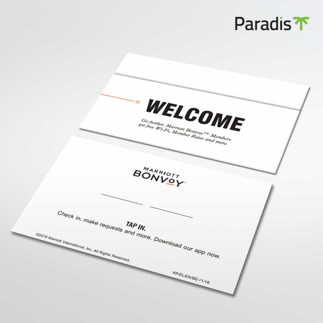 Keycard holder Marriott Bonvoy™ Welcome Key Packet – EN – Hotel ...
